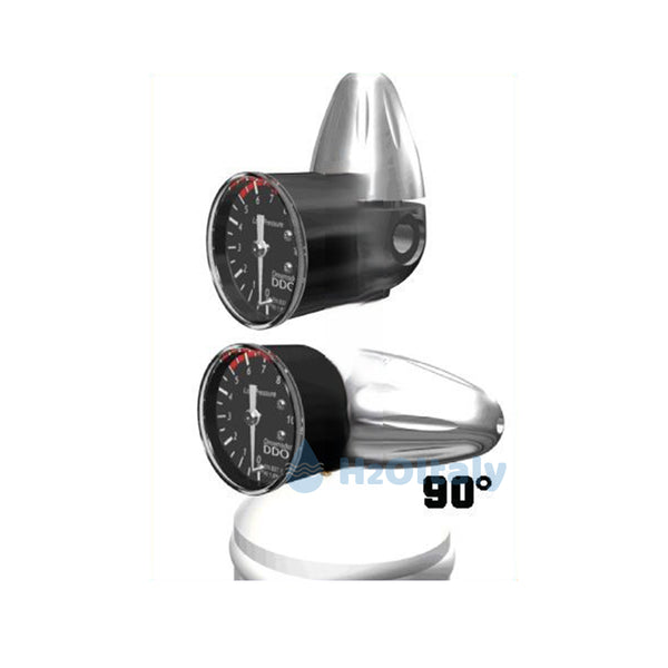SR-02 90 Co2 pressure reducer for disposable cylinder knob connection ...