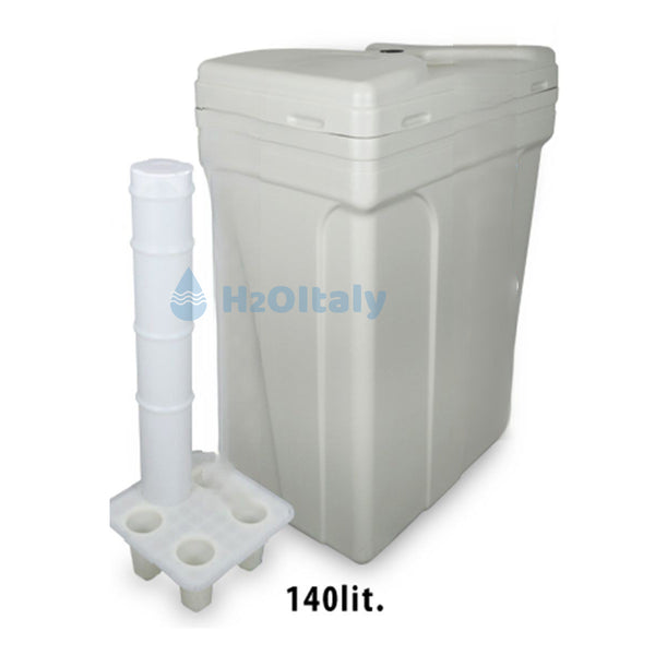 for water softener BTS grey brine tank with brine well and salt grid ...